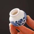 6 Pcs Blue and White Mini Ceramic Vase Set for Daily Home Decor ...