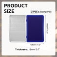 6x4 Inch Stamp Pad, 2Pcs Washable Craft Ink Pad, Waterproof Inkpad ...