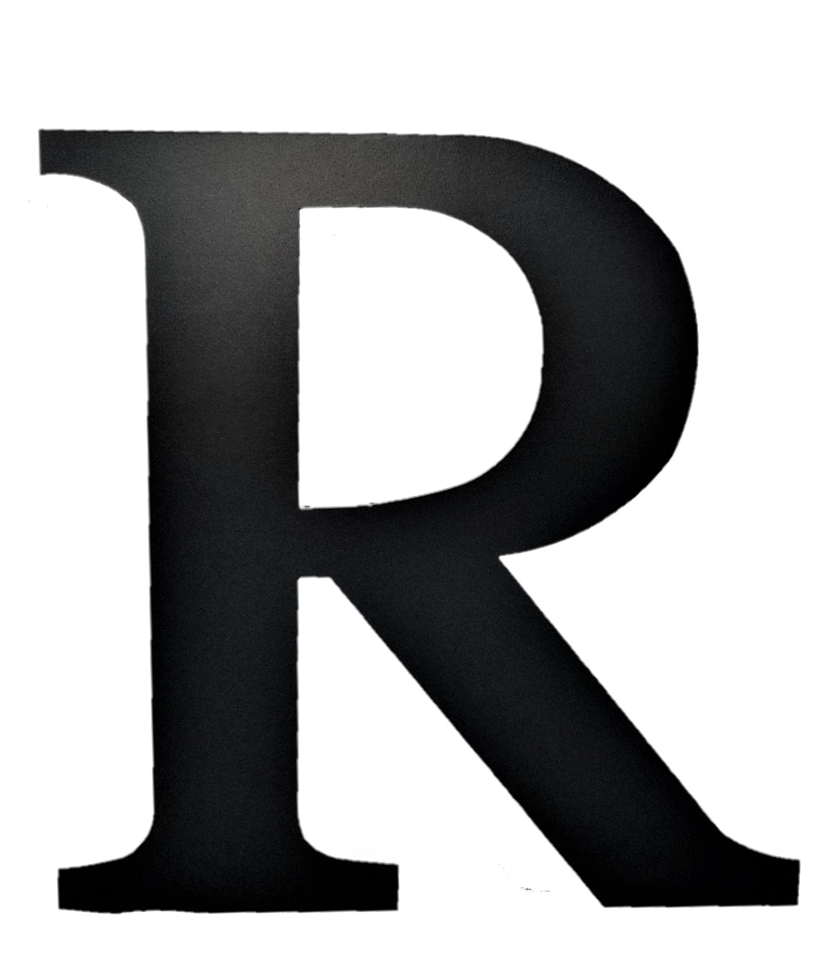 Bookishbunny Letter R Black Metal 12 inch Wrought Iron Signage Home ...