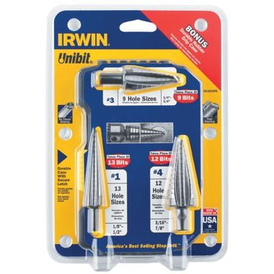 3 Piece Unibit Set (1-3-4) - Walmart.com - Walmart.com