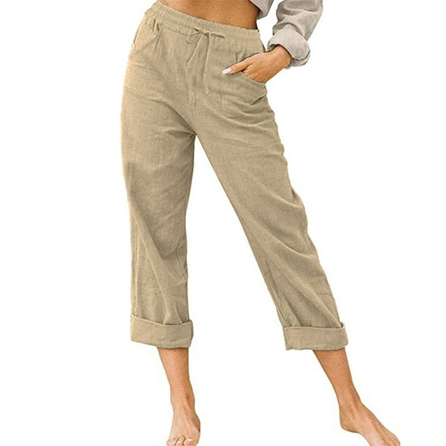 Summer Savings Clearance 2023 Pbnbp Plus Size Capri Pants Womens