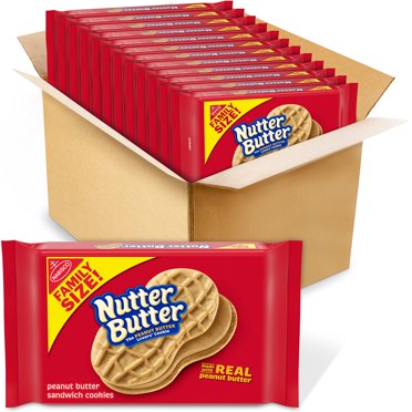 Nutter Butter Bites Peanut Butter Sandwich Cookies, Big Bag, 3 oz ...