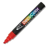 Uchida DecoColor Acrylic Paint Marker, Chisel, Red - Walmart.com