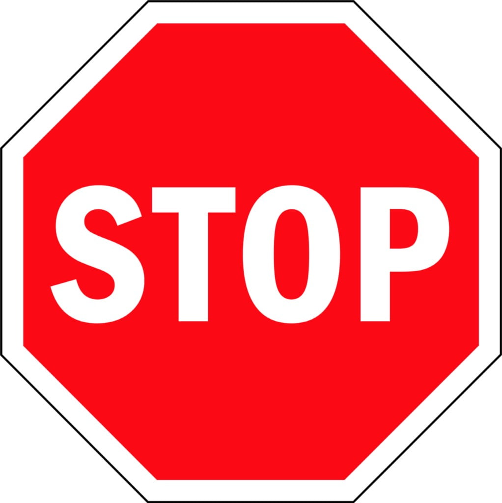 Living Room Art Stop Sign Road Sign 10 X10" - Walmart.com