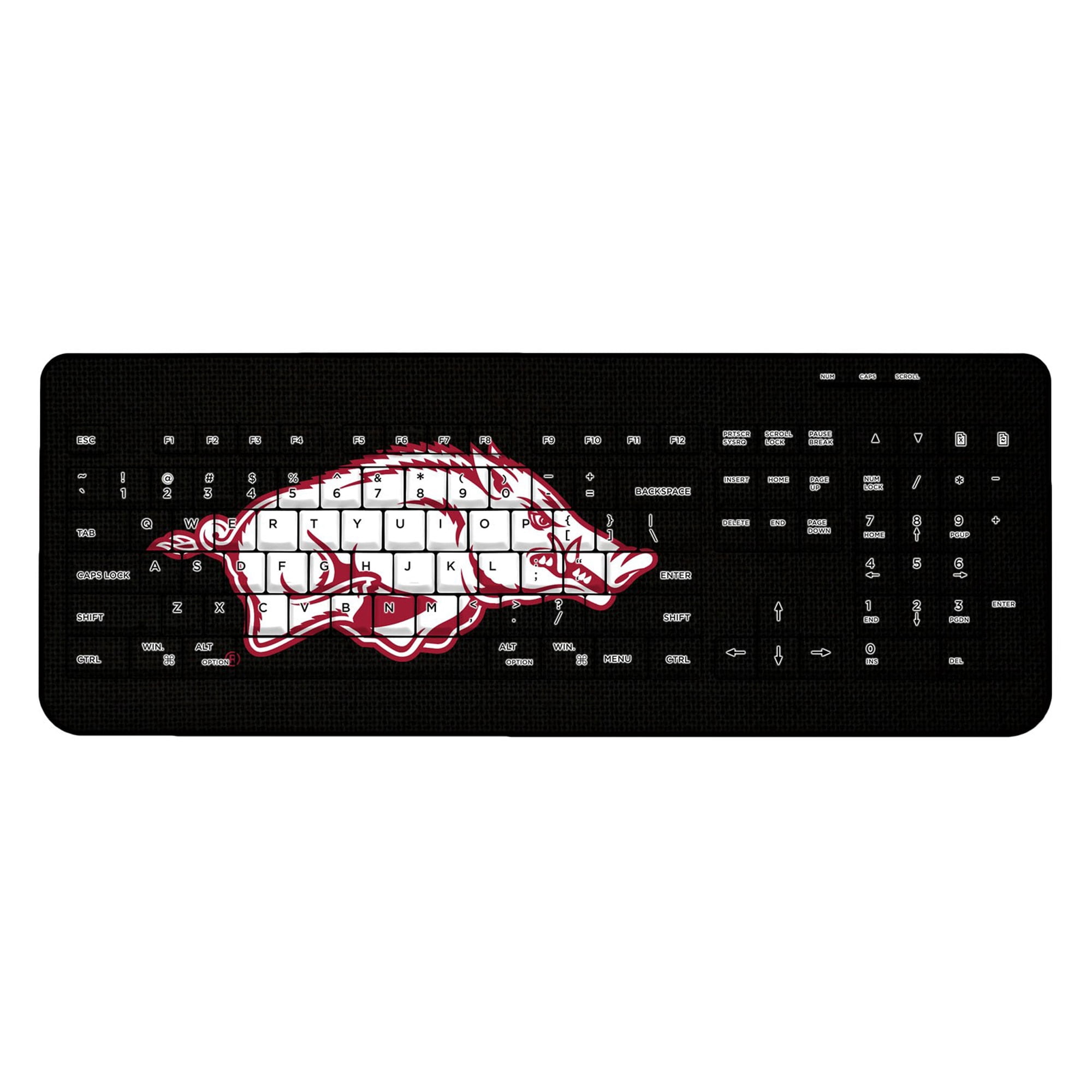 Arkansas Razorbacks Solid Design Wireless Keyboard - Walmart.com