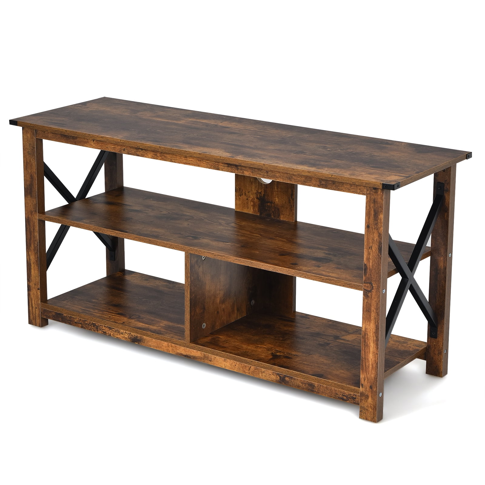 Click here for Patiojoy 3-Tier Industrial Media Stand Tv Stand Wi... prices