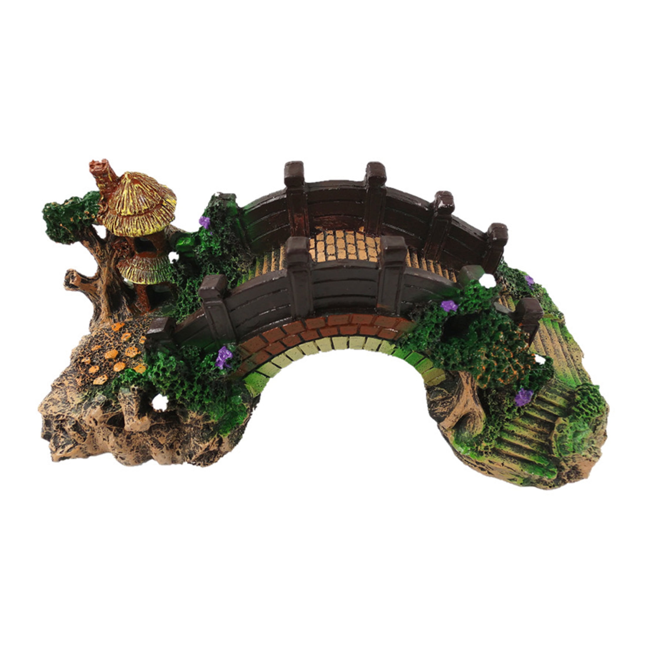 LICHENGTAI Aquarium Decoration Resin Bridge Aquarium Decoration Arch ...
