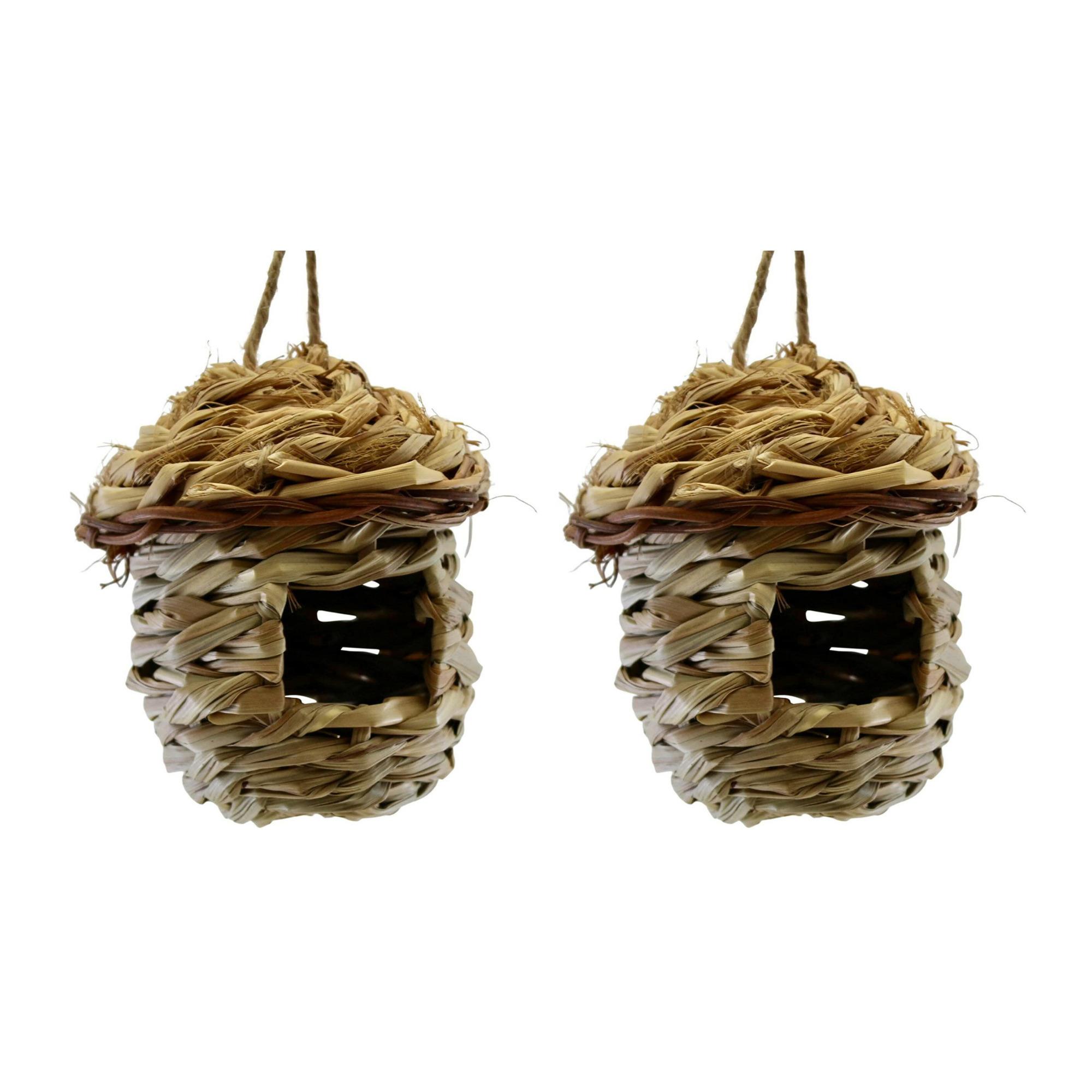 Songbird Essentials Round Hanging Grass Roosting Pocket (4-Pack ...