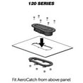 Aerocatch 120-4000 Xtreme Plus Flush Hood Latch and Pin Kit - Black ...