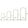 BalsaCircle 4 Gold Metal Floral Display Frame Round Top Backdrop Stand ...