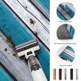 Blue Grey Stripe Area Rugs 5x8ft Vintage Coastal Style Wood Texture ...