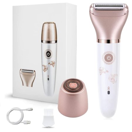 Electric Razors for Women , Painless 2-in-1 Shaver for Women Hair ...