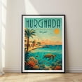 Affixzi Hurghada Travel Poster Print Wall Decor, Unframed Paper Poster ...