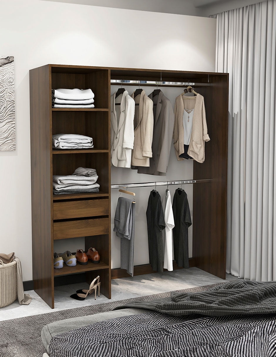 MOBI Closet de Madera Modelo Alondra, Color Chocolate | Bodega Aurrera ...