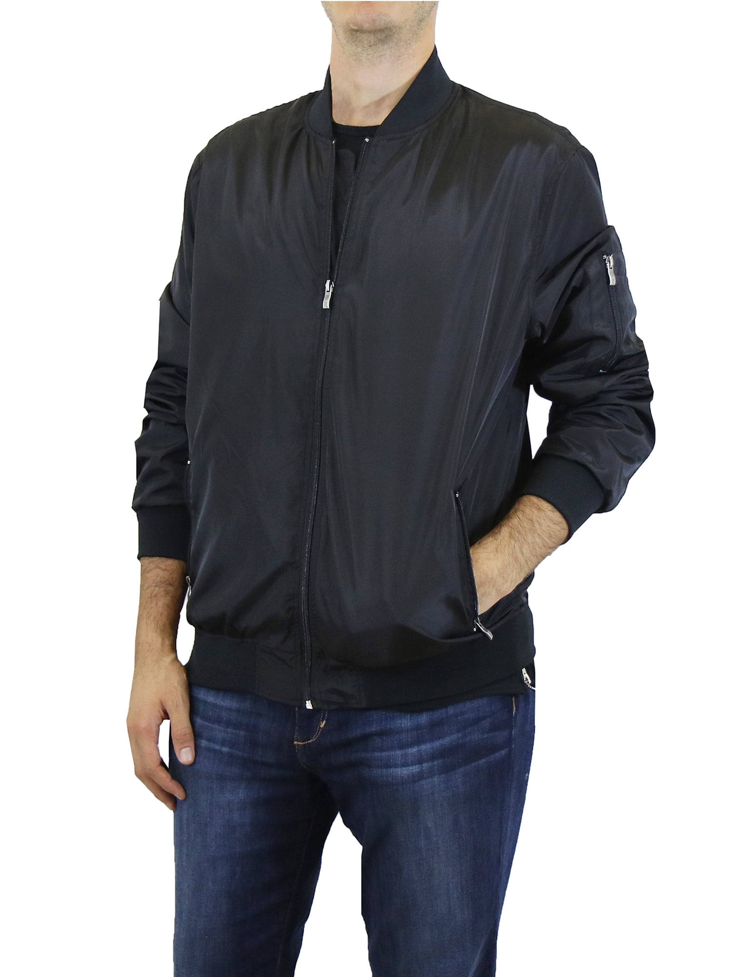 Men's Lightweight Full-Zip Windbreaker Jacket - Walmart.com