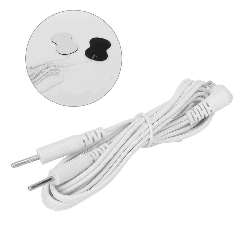 EZSPTO 10pcs DC 3.5mm Pin Type Electrode Wires Cable for TENS Unit ...