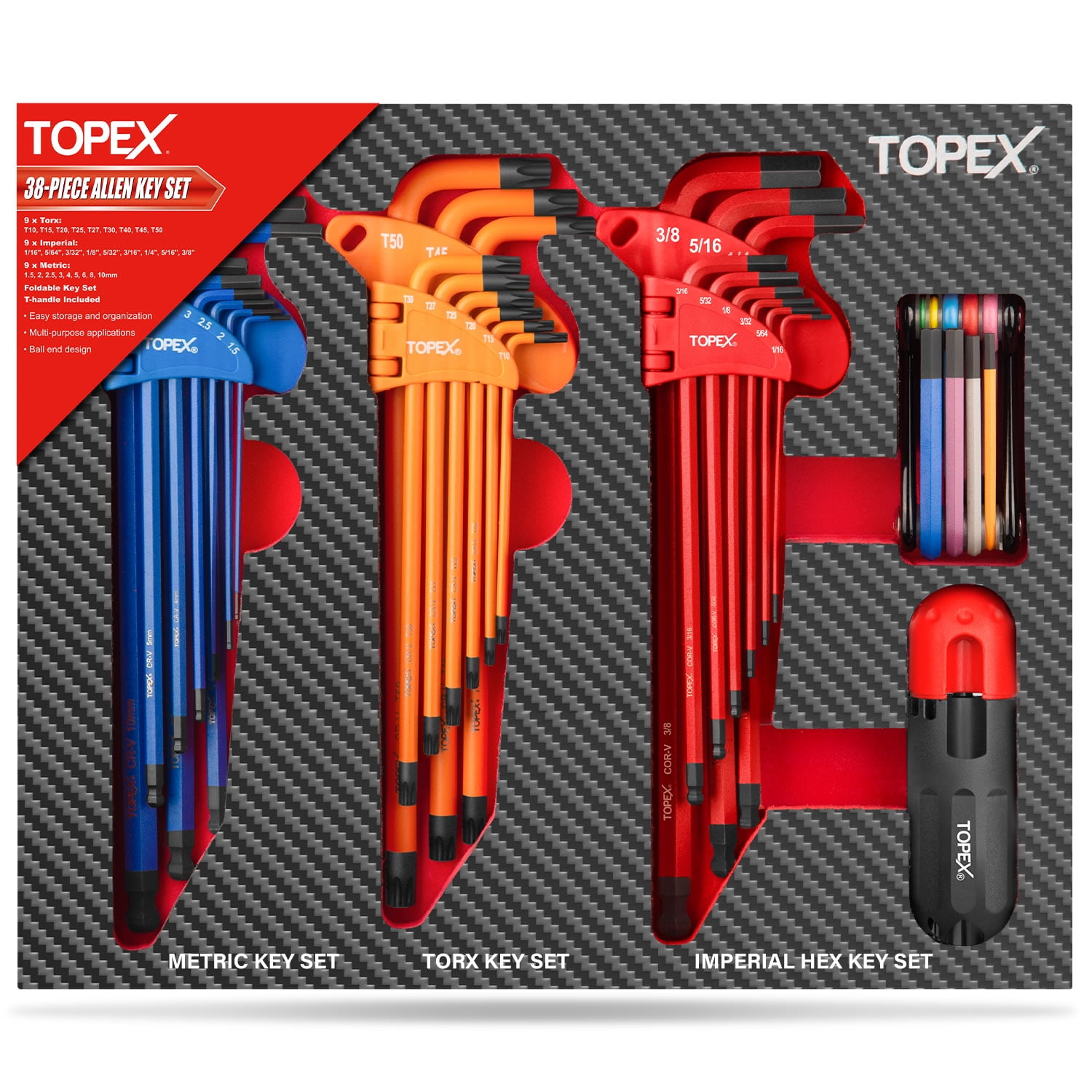 Click here for Topex Hardware Topex 38pcs Allen Key Set Hex Key A... prices