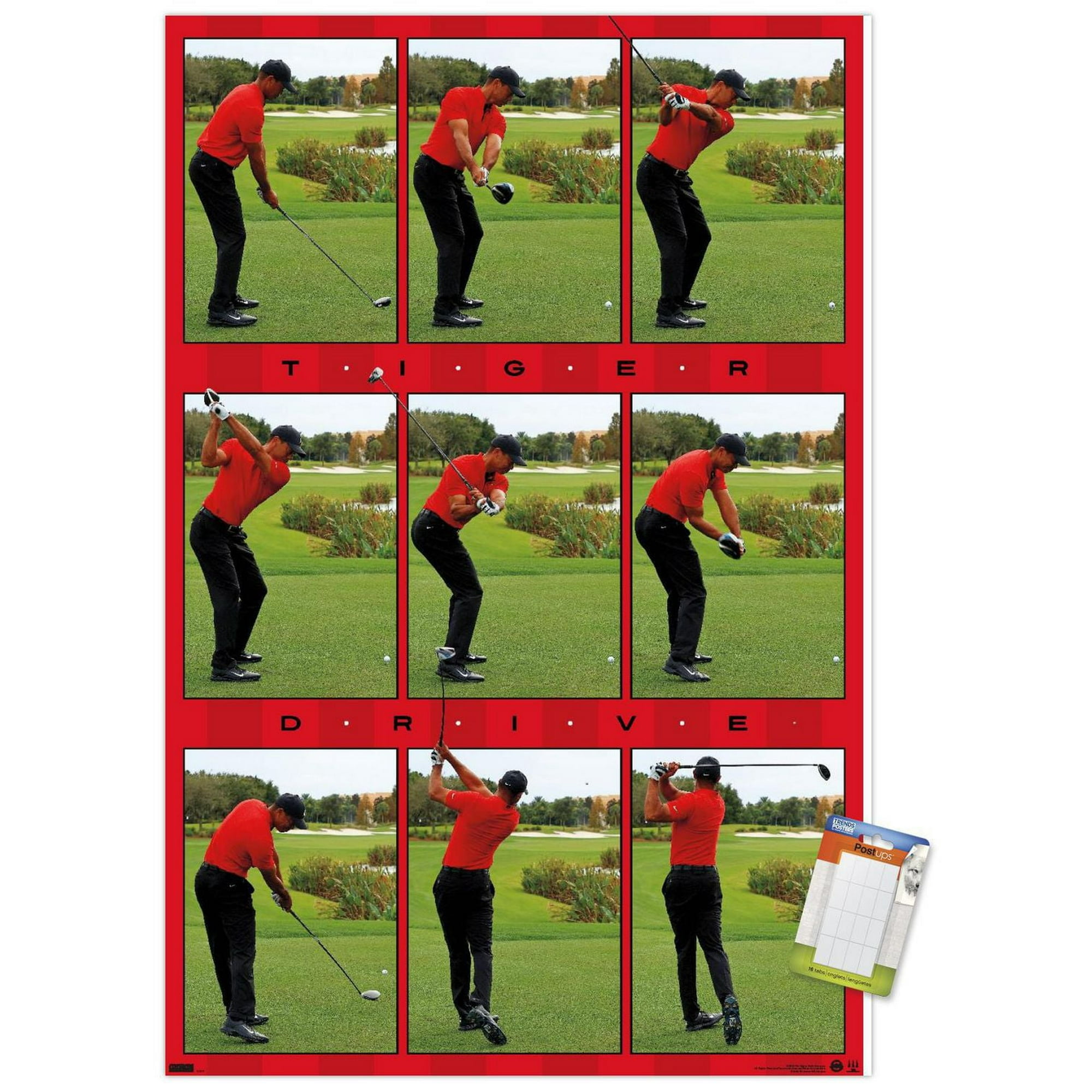 Click here for Trends International Tiger Woods - Drive Wall Post... prices