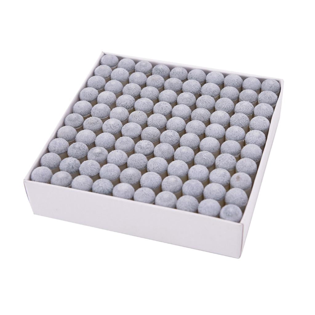 Buy 100 Pack 9mm Slip On Table Pool Snooker Billiard Stick Tips ...