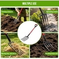 Pitch Fork, 42.5 inch One-Piece Garden Fork with Metal 4 Tines ...