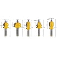 Yonico 10 Bit Architectural Molding Router Bit Set - 1/2" Shank - 16101 ...