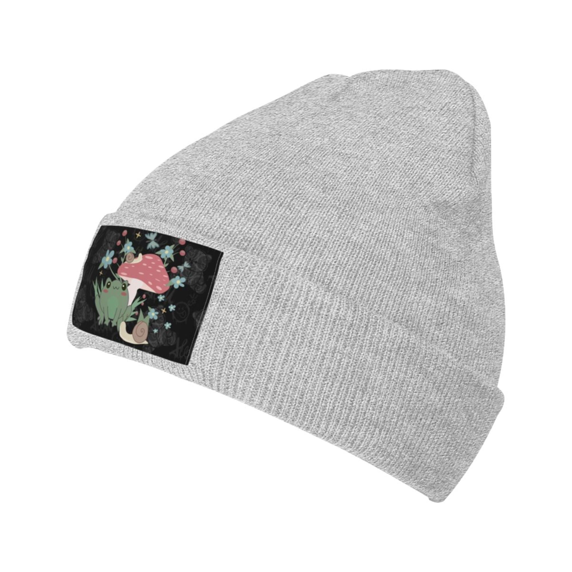 ZICANCN Knit Beanie Hat-Cartoon Frog Cottagecore Mushroom Winter Cap ...