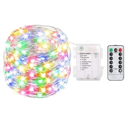 30M LED String Lights Holiday Twinkle Decorative Lights with 8 Flashing ...
