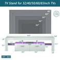 TV Stand with Remote Control LED Light Belt, Wood TV Cabinet ...
