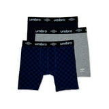 Umbro Men's 3PK Cotton Stretch Boxer Brief - Walmart.com