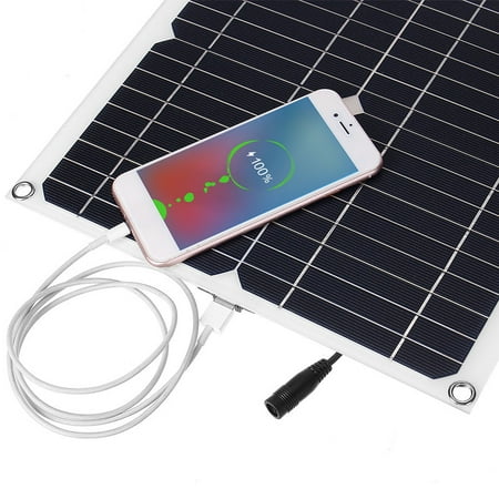 Portable Large Solar Panel Dual USB DC Solar Panels Charging Generator ...