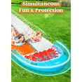 SYNCFUN Water Slides with 2 Inflatable Boards 22.5ft Backyard Slip Waterslide with Sprinklers ...