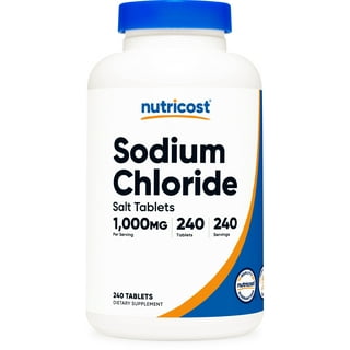 Sodium Chloride 1 Gram 300 Tablets (15.4gr.) | Normal Salt Tablets ...