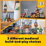 LEGO Creator 3 in 1 Medieval Castle Set, Includes Skeleton, Dragon ...