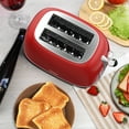 Dovimi Retro Stainless Steel 2 Slice Toaster, 6 Settings, Extra Wide ...