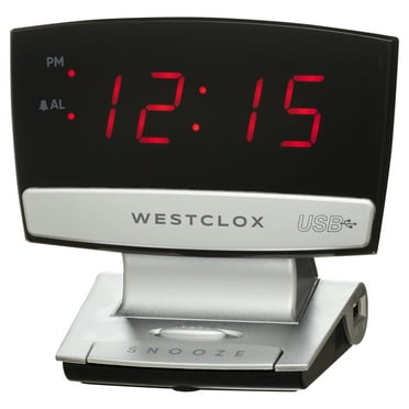RCA RC205 Dual Alarm Clock Radio with Red LED & Dual Wake - Walmart.com