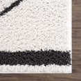 Hauteloom Bauer Living Room, Bedroom Area Rug - Plush Pile - White ...