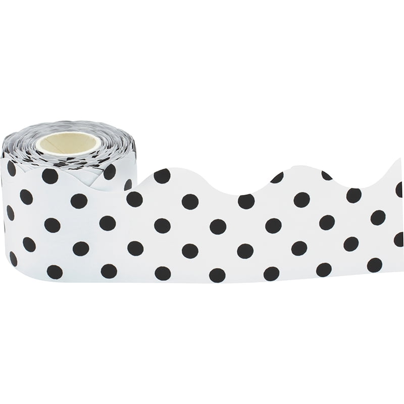 Black And White Polka Dot Border