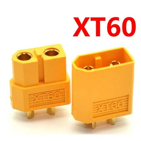 XT60-MALE-FEMALE-SET - CONNECTORS XT60 MALE AND FEMALE SET FOR RC LIPO BATTERIES | Walmart Canada