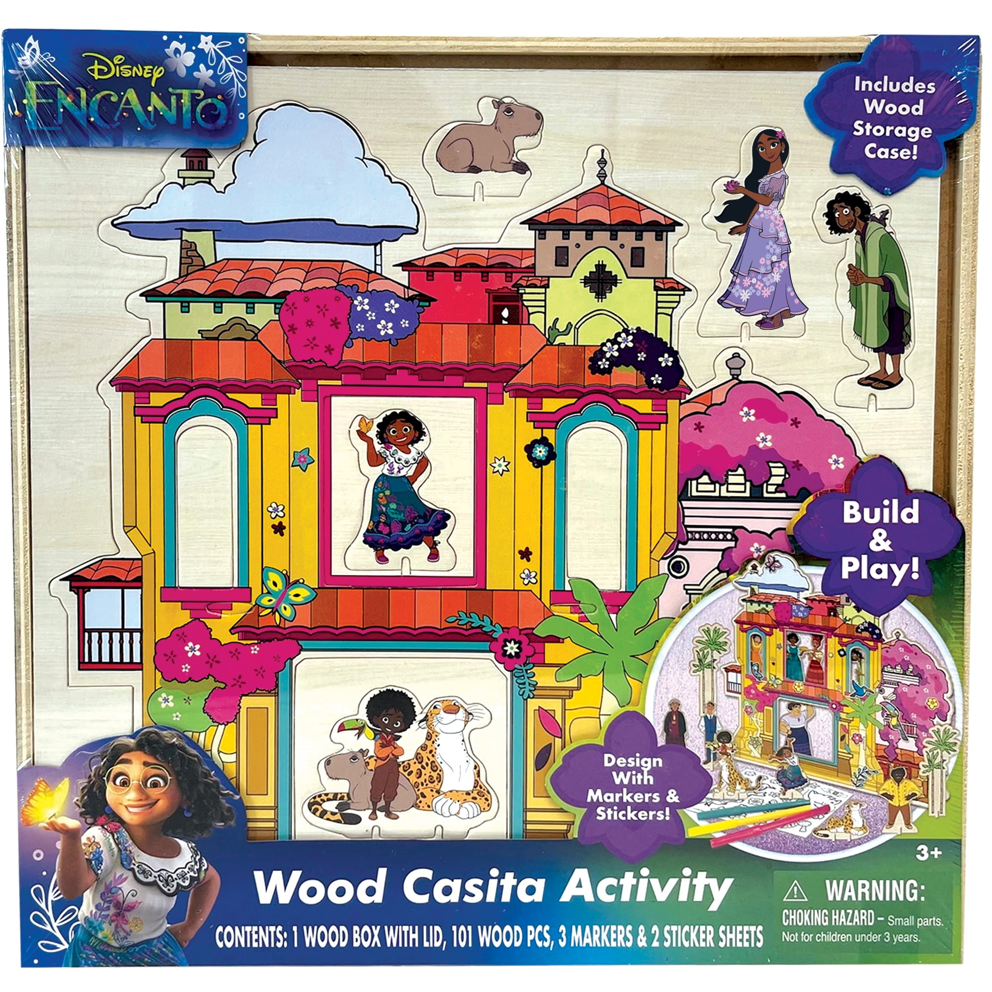 Disney's Encanto: Wood Casita Activity Set - Building & Decorating Set ...