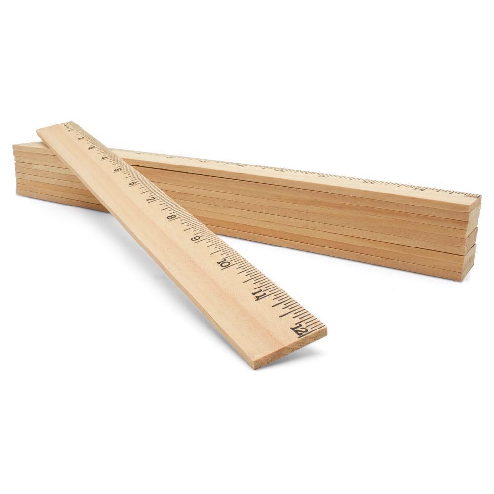 12 Inch Wooden Ruler