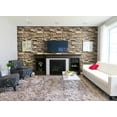 Stone Wallpaper, 3D Effect Blocks Yellow Brick Peel and Stick Wallpaper ...
