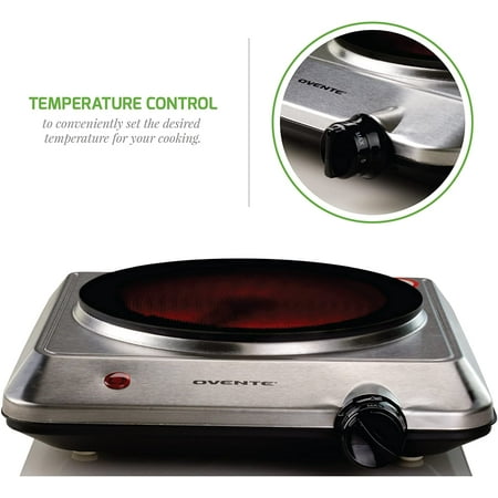 Ovente Countertop Infrared Burner â€“ 1000 Watts â€“ 7.5â€ Ceramic ...