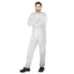 Disposable Coveralls. Pack of 25 White Hazmat Suits 3X-Large. 30 gsm ...