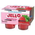 Jell-O Original Strawberry Jello Cups Gelatin Snack Value Pack, 8 Ct ...