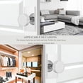 Dummy Door Knob Interior, Polished Chrome Door Handle Modern Round ...
