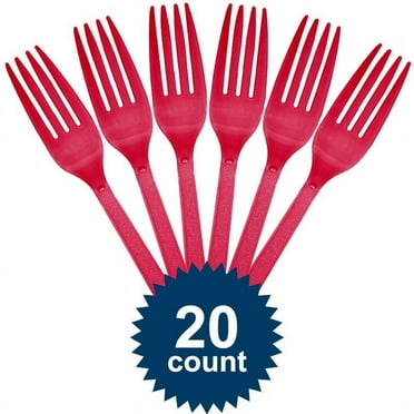 Amscan - Hot Pink Plastic Forks - - Walmart.com
