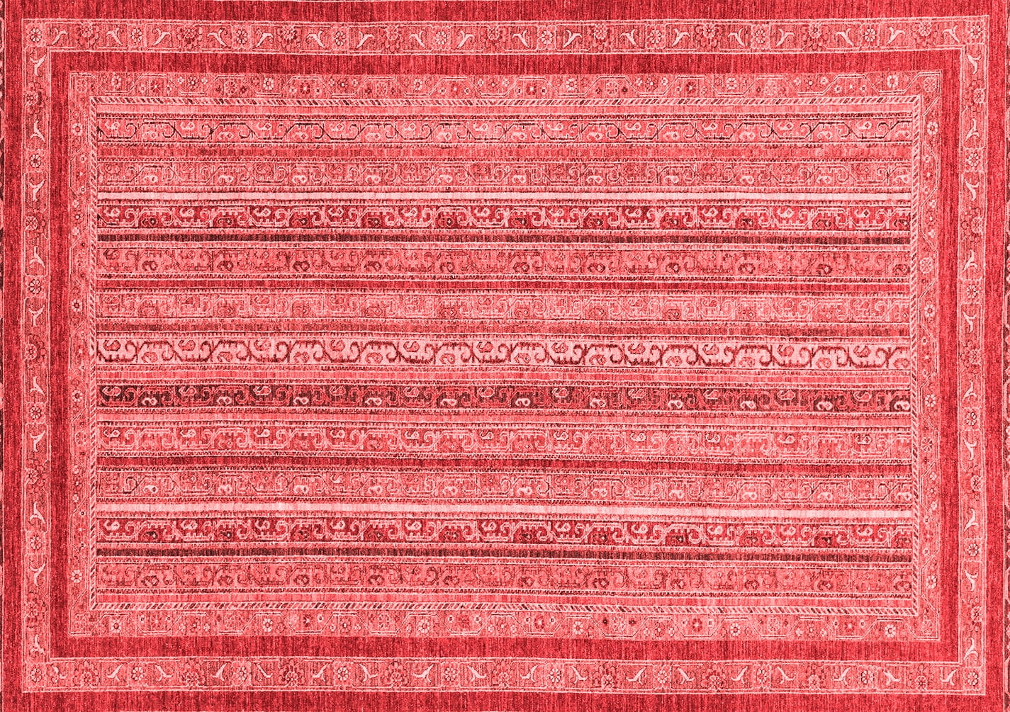 Ahgly Company Machine Washable Indoor Rectangle Abstract Red Modern ...