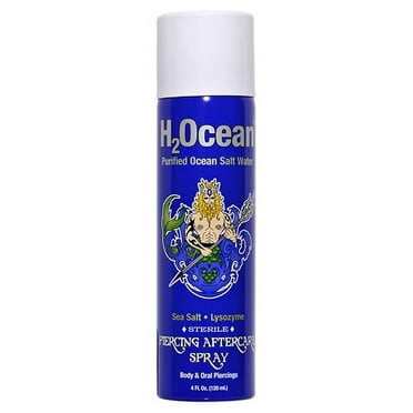 "H2Ocean Piercing Aftercare Spray, 4 Ounce- pack of 2" - Walmart.com