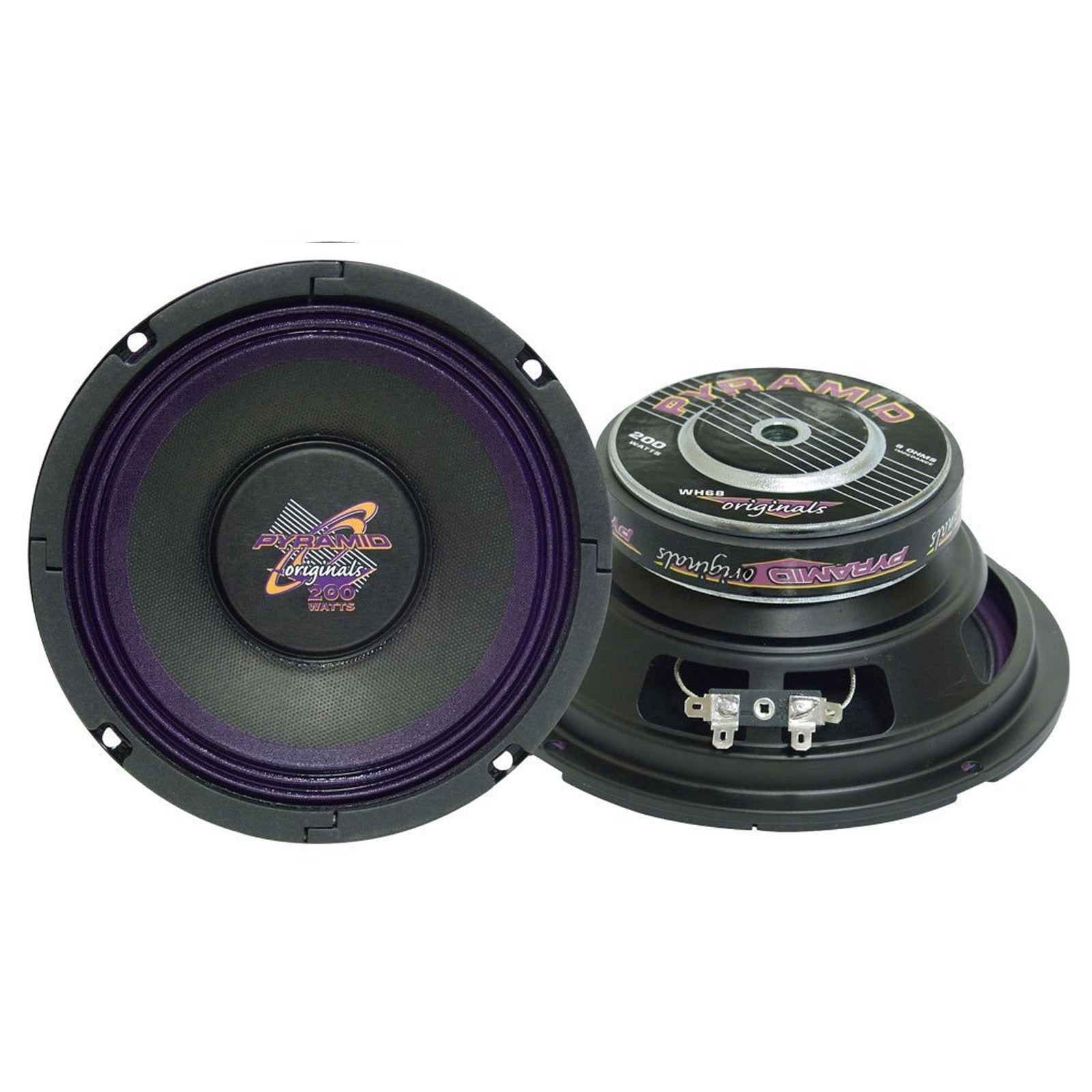 Pyramid 6" 200 Watt High Power Paper Cone 8 Ohm Subwoofer - Walmart.com