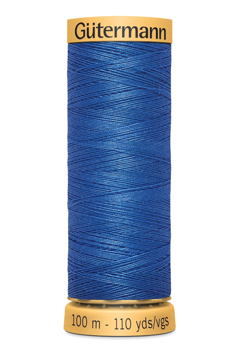 Gutermann Natural Cotton Royal Blue Thread, 110 Yd. - Walmart.com